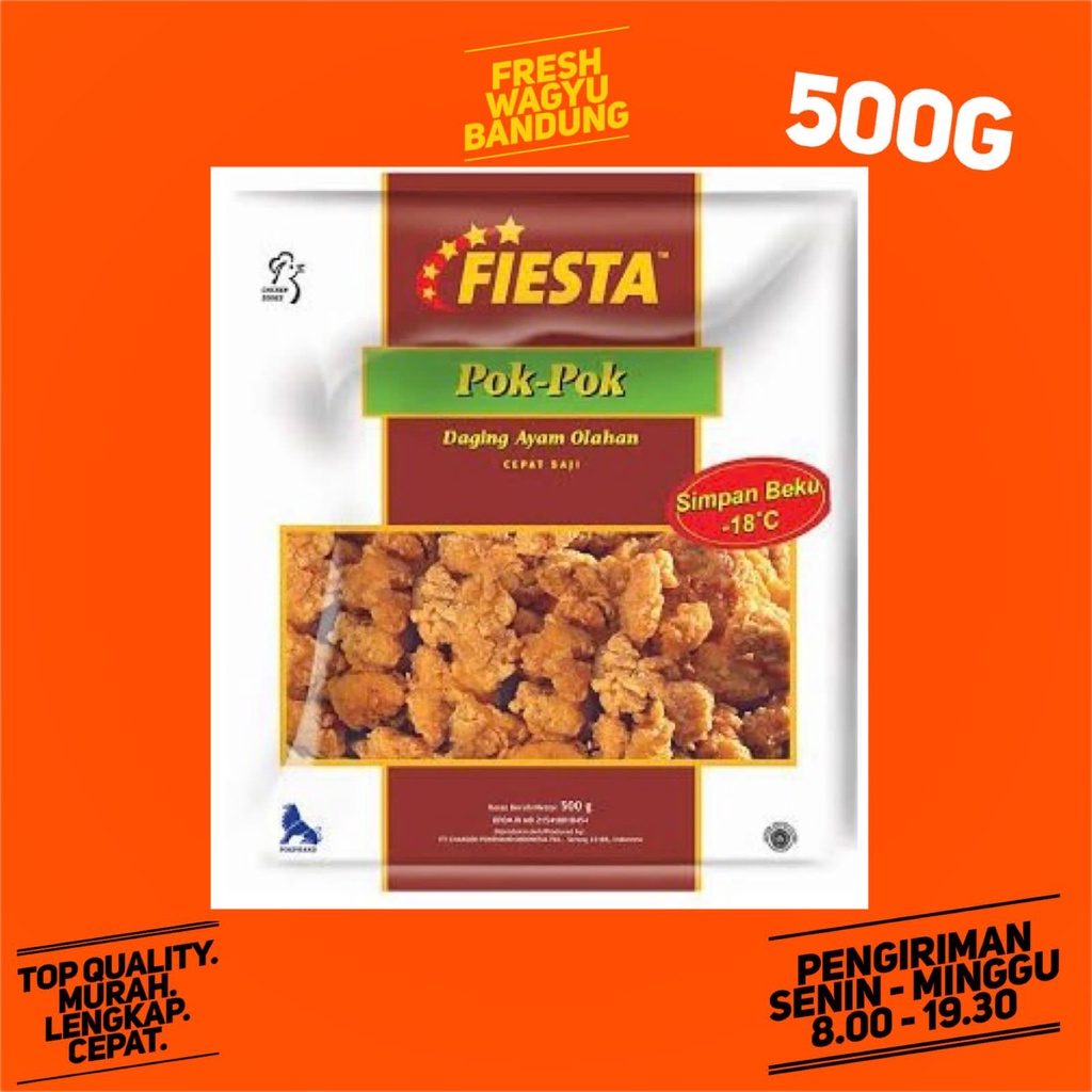 Jual FIESTA POKPOK CHICKEN PREMIUM Nugget Naget Ayam 500g | Shopee ...