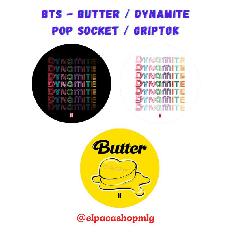 Jual BTS - BUTTER / DYNAMITE POP SOCKET / GRIPTOK | Shopee Indonesia