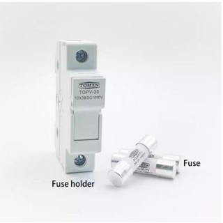 Jual DC Fuse Holder 1P 10x38mm DC 1000V TOMZN Tegangan Tinggi Dan FUSE ...