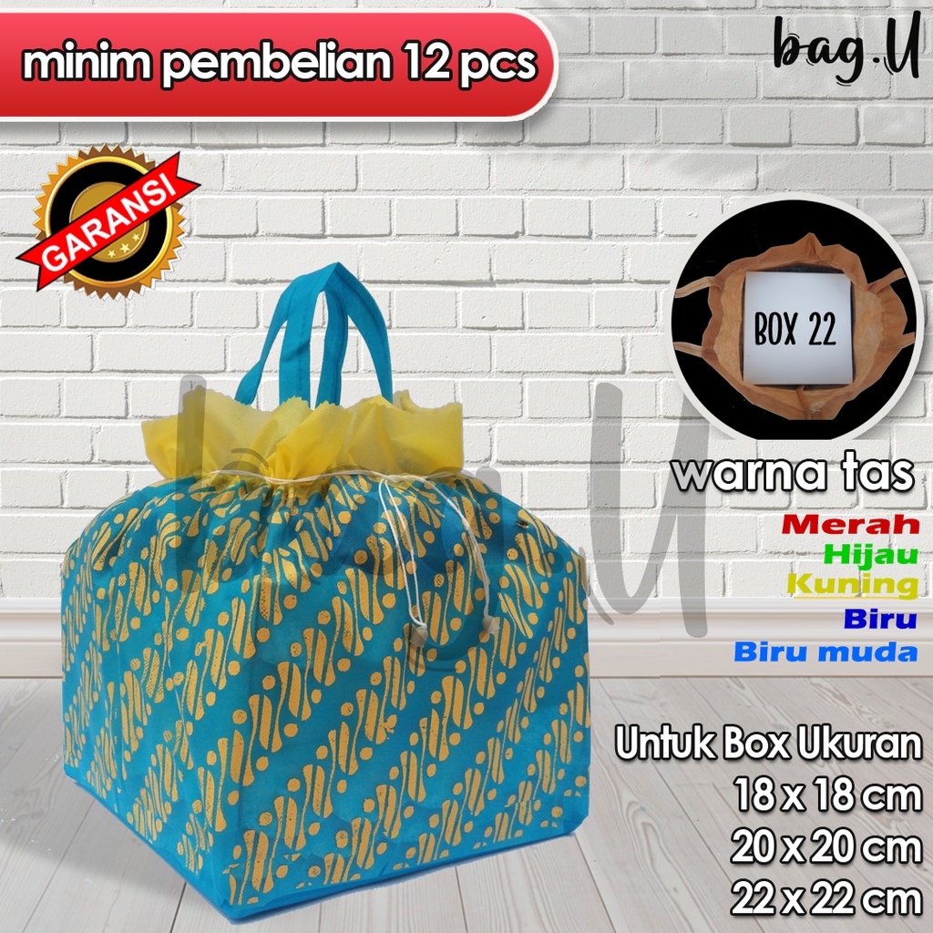 Jual Tas Spunbond Hajatan Nasi Kotak Muat Box Nasi Ukuran 22 x 22 20 x 20 18 x 18 Cocok Untuk ...