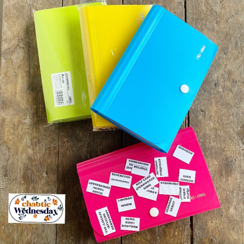 Jual Map uang Dompet Plastik untuk atur gaji sinking fund expanding ...