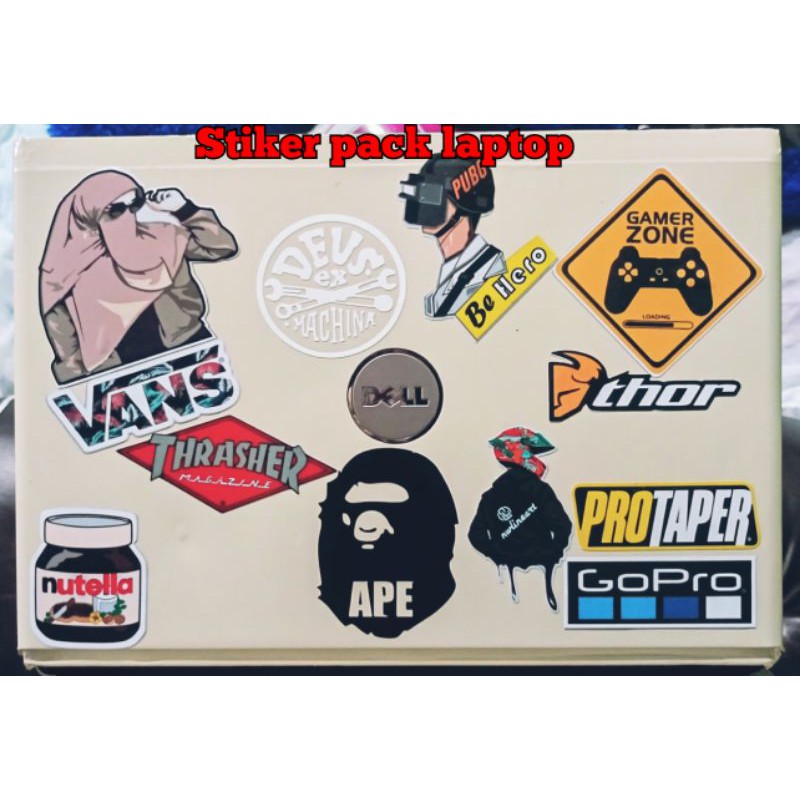 Jual sticker laptop dan helm 12pcs | Shopee Indonesia