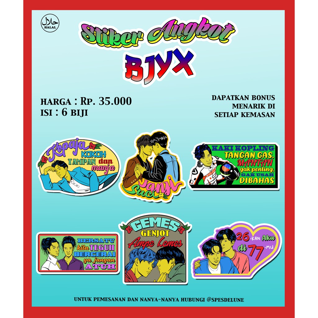 Jual Stiker Angkot Kapal Favorit Asia Indonesia|Shopee Indonesia