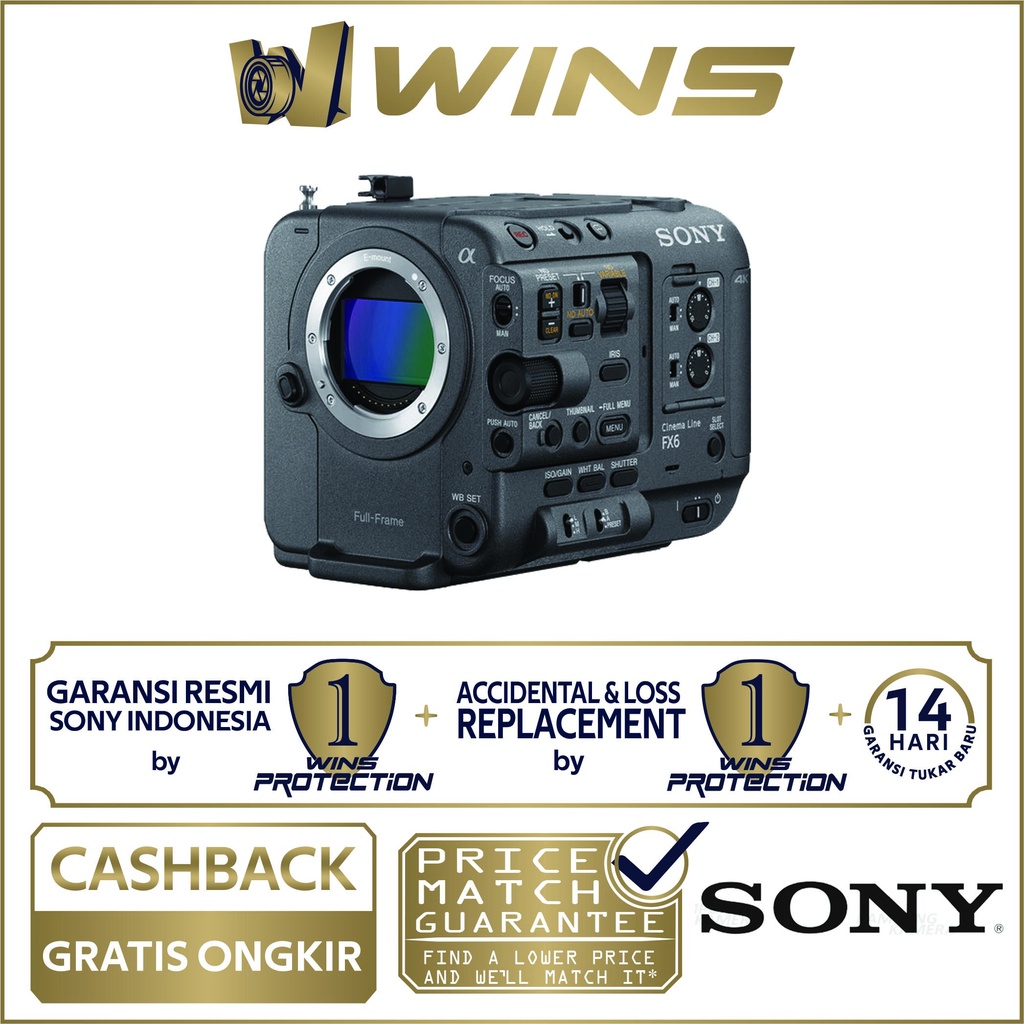 Jual Sony FX6 Full-Frame Cinema Camera (Body Only) - Garansi Resmi PT. Sony Indonesia Indonesia ...