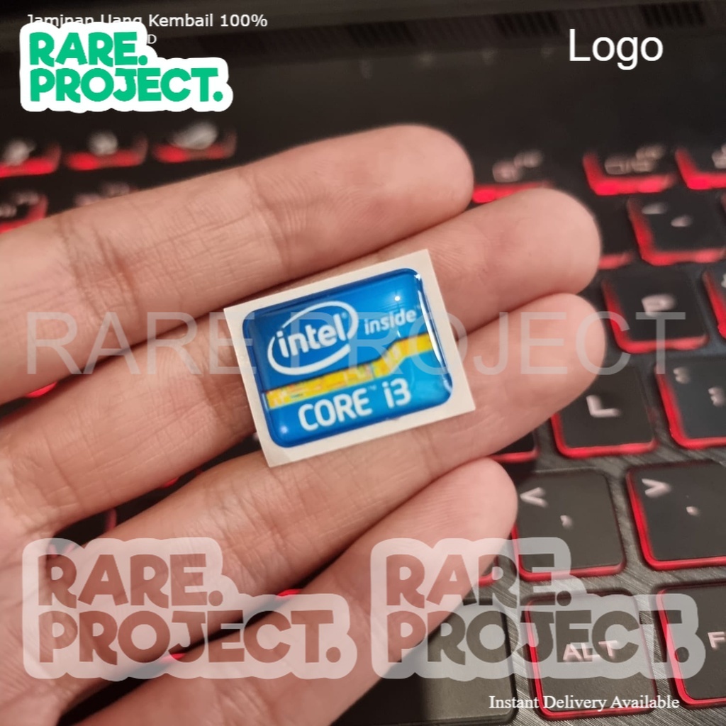 Jual STIKER INTEL i3 GEN 2 EMBLEM STIKER RESIN LENTUR WATERPROOF SATUAN ...