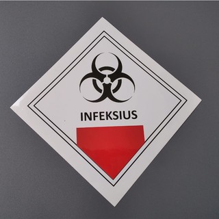 Jual Sticker Sampah Infeksius | Sticker Label B3, Bahan Vinyl ...