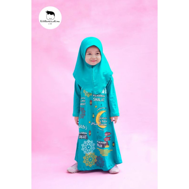 Jual GAMIS HANIN RUKUN ISLAM TOSCA | Shopee Indonesia