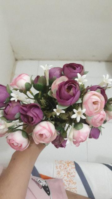 RANUMCULUS TEROMPET - bunga palsu plastik artificial home decor shabby ...