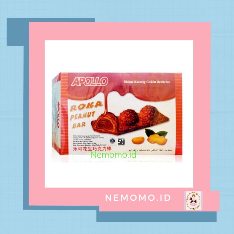 Jual Apollo Roka Peanut Bar 24 pcs | Shopee Indonesia