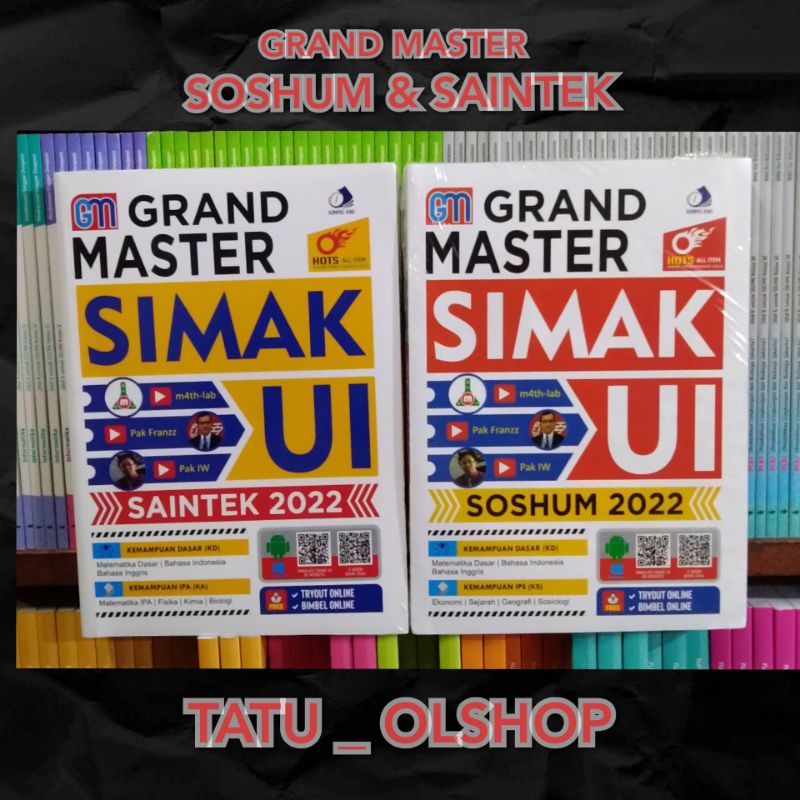 Jual Buku Grand Master Simak UI 2022 Soshum Dan Saintek Original Kompas Ilmu Indonesia|Shopee ...