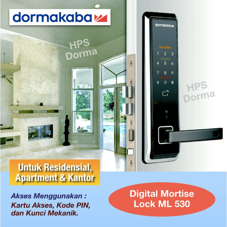 Jual Digital Door Lock dorma kaba ML 530 | Shopee Indonesia