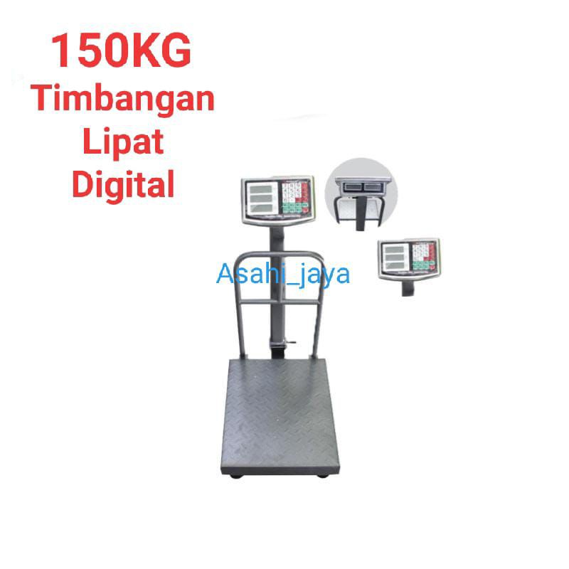 Jual Timbangan Lipat/duduk digital kapasitas 150kg pagar/ Elektrik platform Scale 150kg | Shopee ...