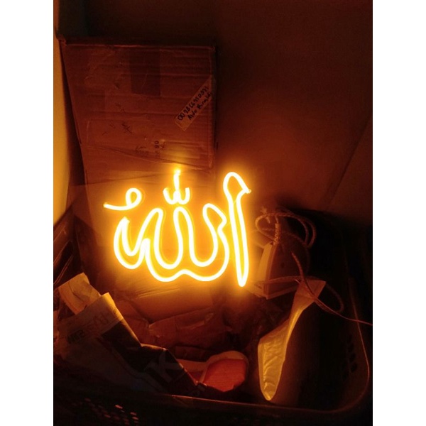 Jual Neon flex custom kaligrafi lafadz allah Indonesia|Shopee Indonesia
