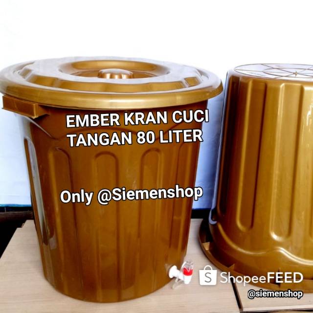 Jual Ember kran/Ember Kran Cuci tangan/Ember Kran Wudhu/Gentongan air ...