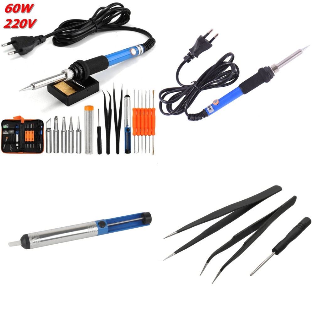 Jual Peralatan Solder Listrik Kit 7 in 1 60W 220V Tools Set Lengkap ...