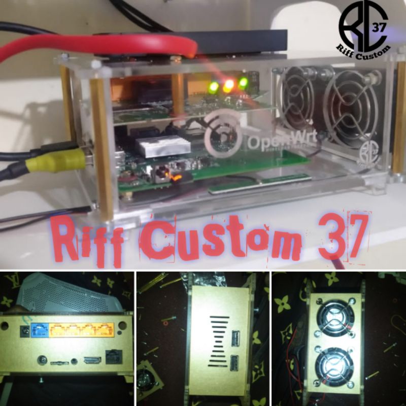 Jual Case Akrilik untuk STB B860H V1 + Tp Link WR840N Custom Transparan ...