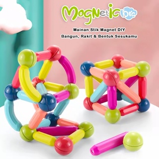 Jual Mainan Magnetic Sticks Toys & Balls /Magnetic Building Blocks ...