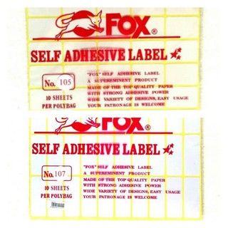 Jual Label Fox 103 Label Nama Label Undangan Label Fox 110 Label 103 ...