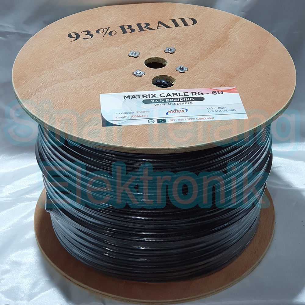 Jual Kabel Coaxial RG6 Matrix 93% Messenger | Shopee Indonesia