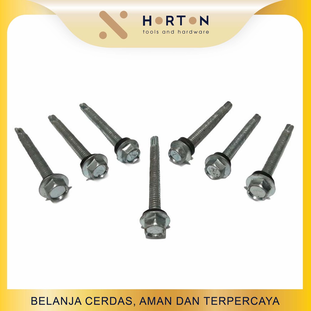 Jual Baut Spandek / SDS / Self Drilling Screw 12 x 50 PER PCS / Roofing ...