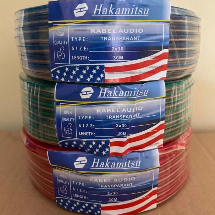 Jual Kabel Listrik Transparan Kabel Serabut Per Rol 2X30X30Meter ...