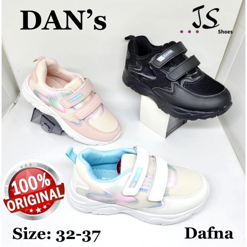 Jual DANS DAFNA - SEPATU SNEAKERS SEPATU SEKOLAH ANAK CEWEK MERK DANS ...
