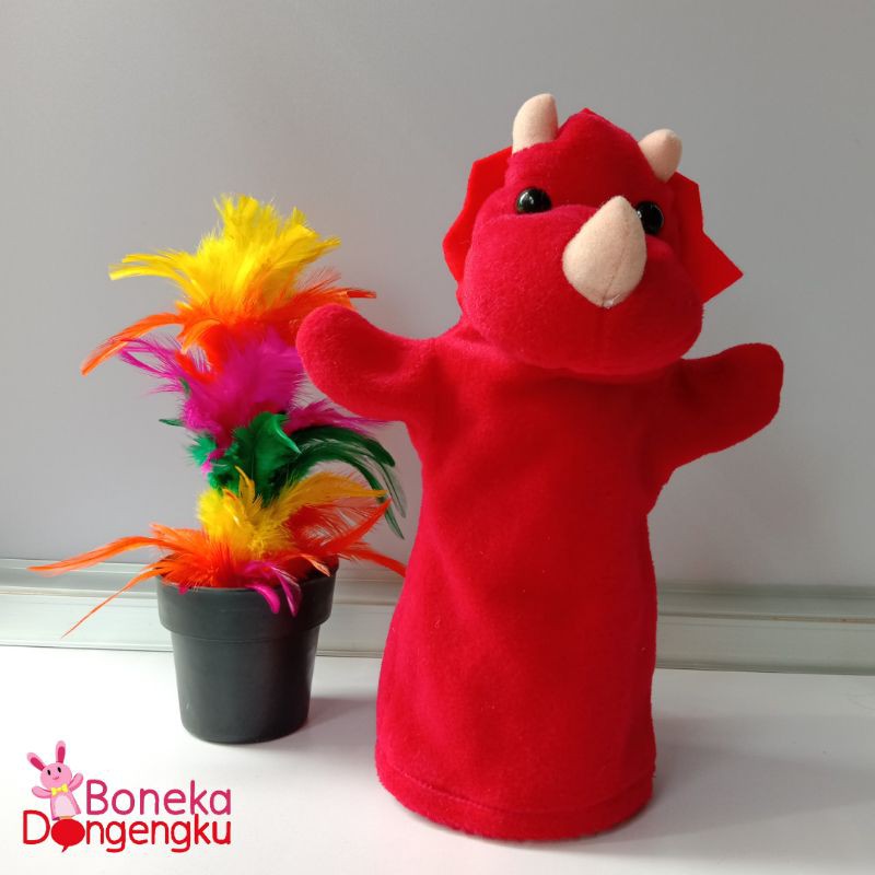 Jual Boneka Tangan Triceratops / Dinosaurus | Shopee Indonesia