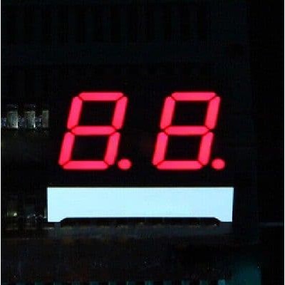 Jual 7 SEGMEN / SEVEN SEGMENT LED DISPLAY 2 DIGIT COMMON ANODE 0.56 IN ...
