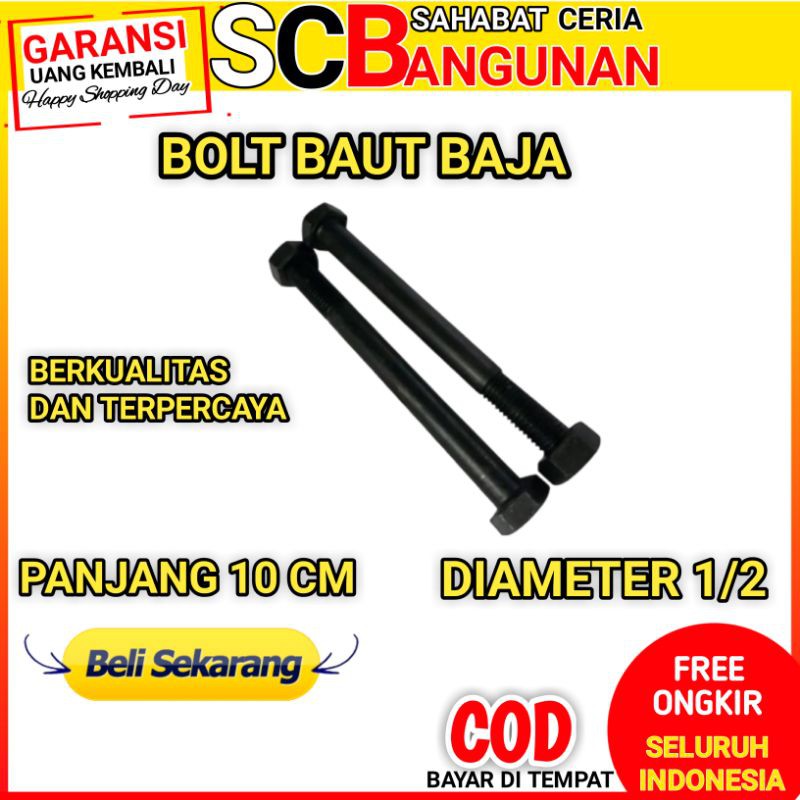 Jual Baut Baja Ringan Mur Roofing Skrup Sekrup Panjang 10 15 20 25 30 ...