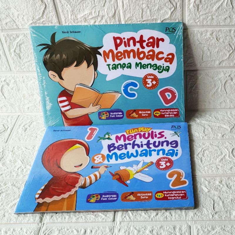 Jual Pintar Membaca Tanpa Mengeja Funplay Menulis Berhitung Mewarnai ...