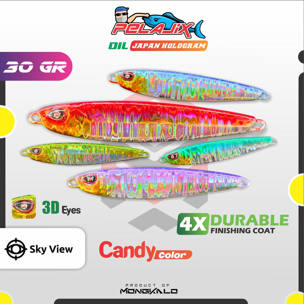 Jual Umpan Micro Jig 30 Gram PELAJIX 30gr Umpan Metal Jig 30g 30 gr 30 ...