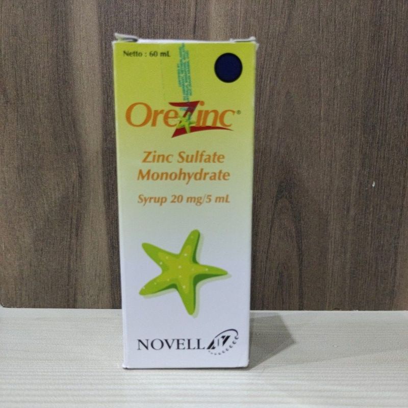 Jual OREZINC Syrup 60ml - Zinc Sulfate Monohydrate Indonesia|Shopee Indonesia