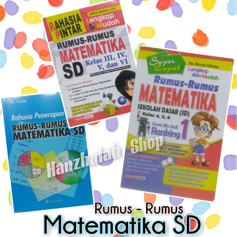 Jual Rumus Rumus Matematika SD | Shopee Indonesia