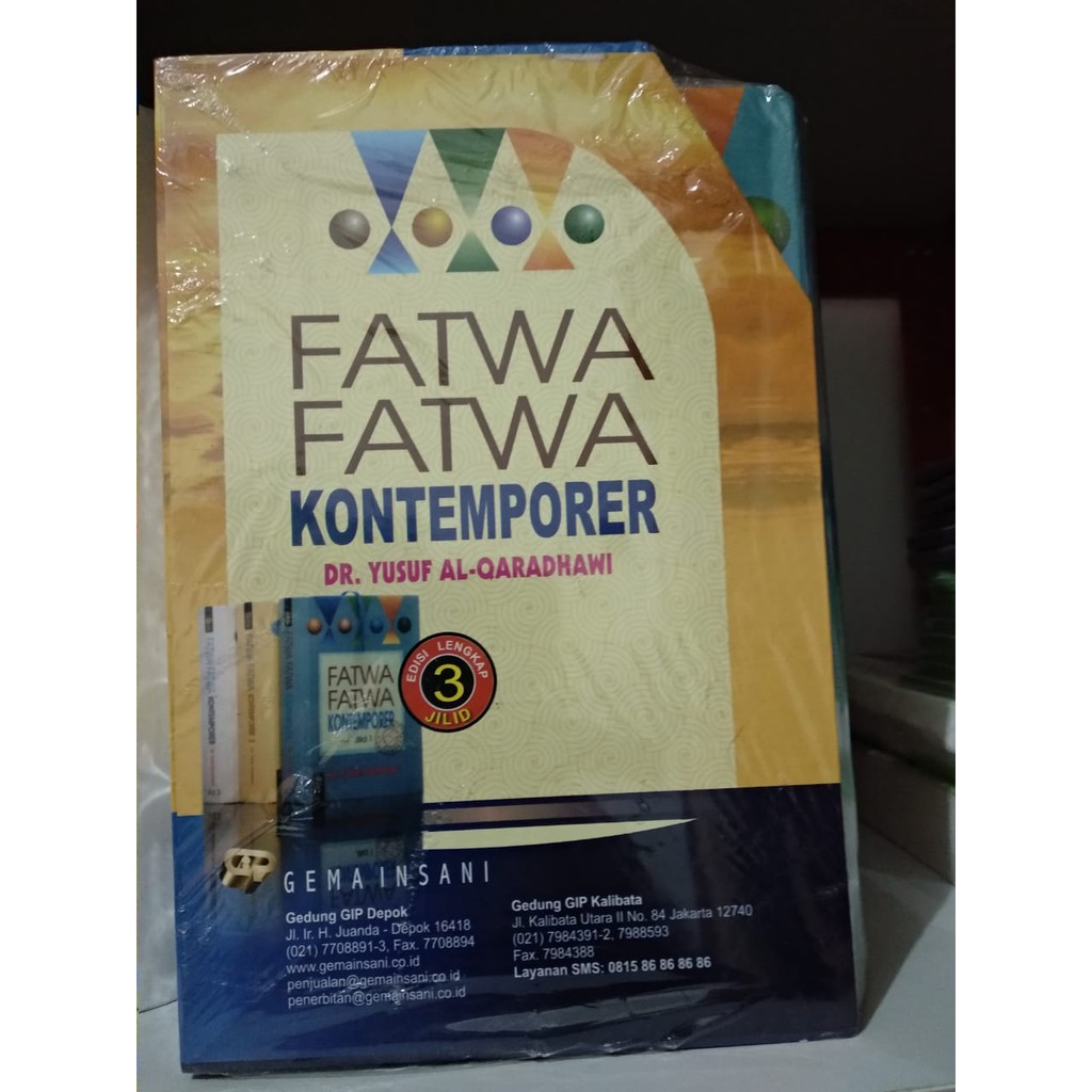 Jual 1 set fatwa fatwa kontemporer Yusuf Al Qaradawi (3 kitab) | Shopee ...