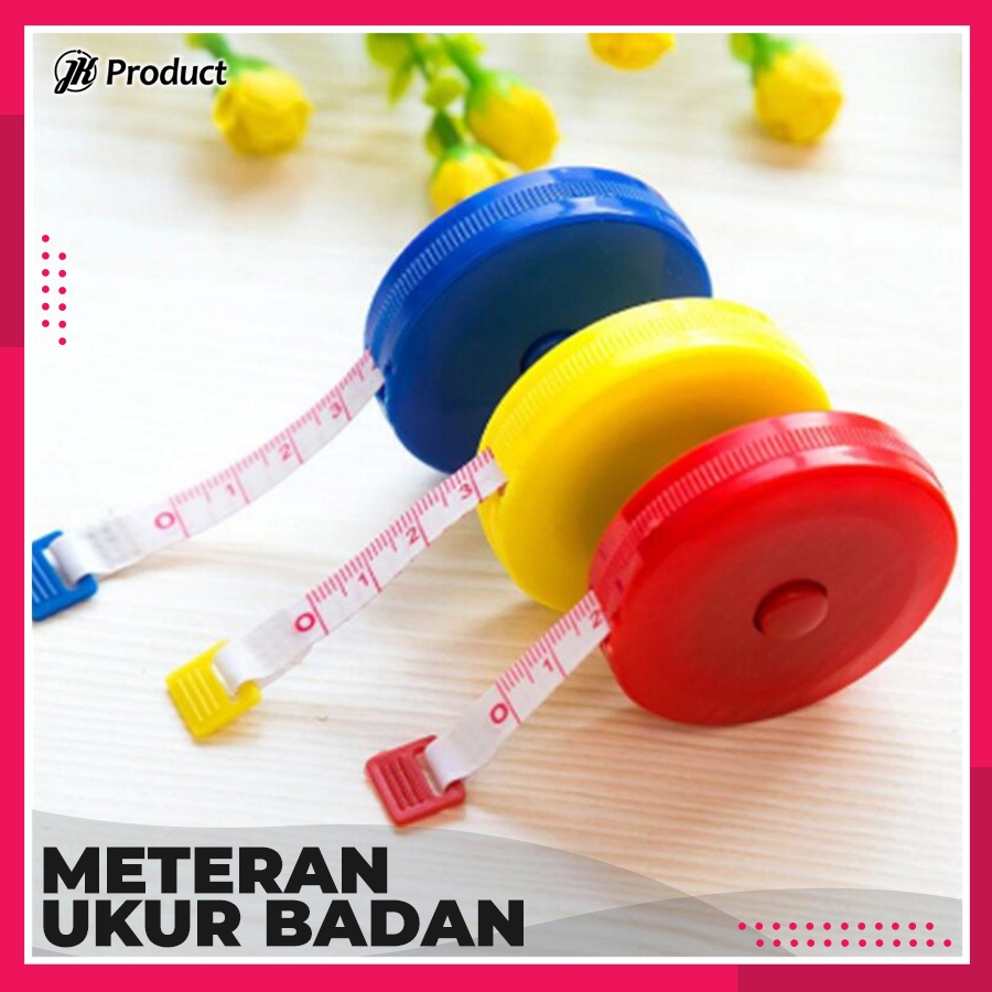 Jual Pita Ukur Lingkar Badan Mini Alat Meteran Gulung Pakaian 150 cm ...