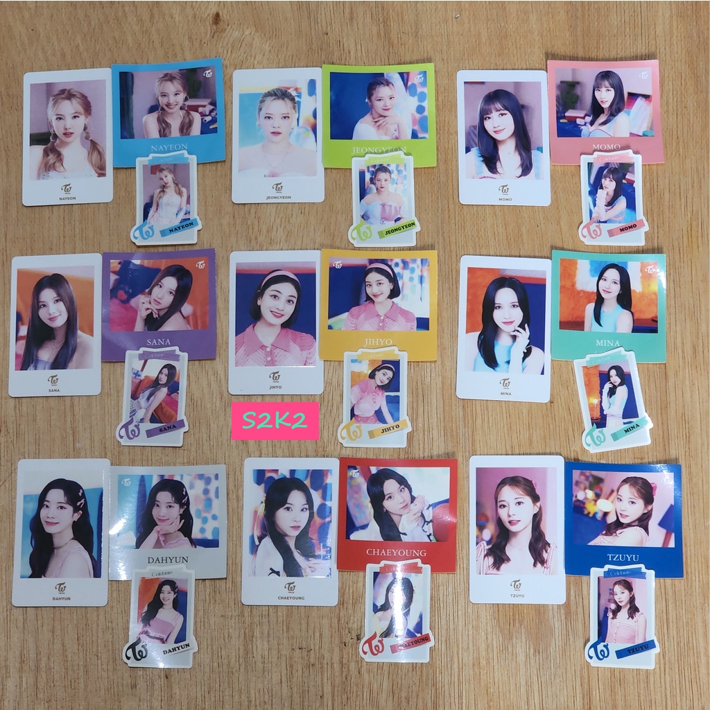 Jual OFFICIAL TWICE PHOTOCARD & STICKER SET CELEBRATE EDITION (READY STOCK) | Shopee Indonesia