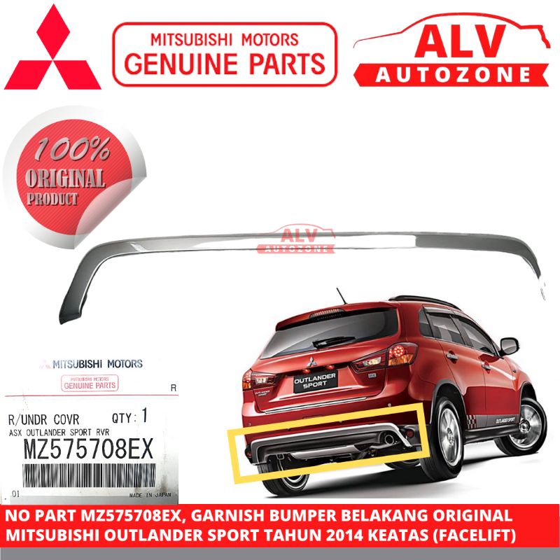 Jual BODYKIT GARNISH SPOILER BUMPER BEMPER BELAKANG ORIGINAL MITSUBISHI ...