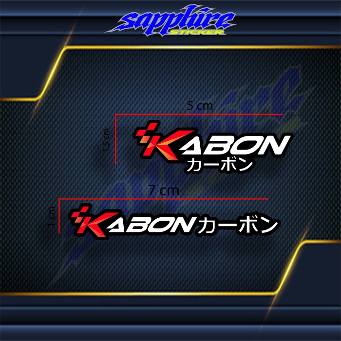 Jual Sticker Motor Stiker Kabon Mini 5 cm & 7 cm | Shopee Indonesia