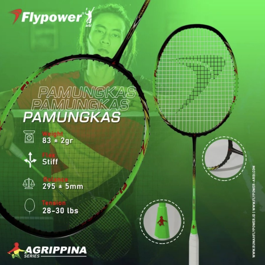 Jual Raket Badminton / Bulutangkis Flypower Pamungkas Agrippina Series ...