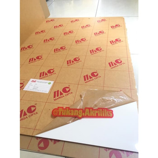 Jual Akrilik 2mm Putih Kapur / Putih Banget gak tembus Marga Cipta 20x30cm | Shopee Indonesia