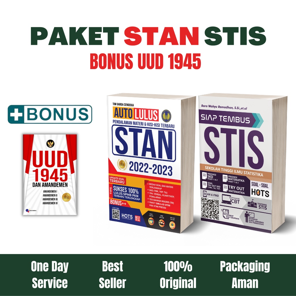 Jual PAKET 2 BUKU SIAP TEMBUS STIS + AUTO LULUS STAN 2023 SEKOLAH ... Jual PAKET 2 BUKU SIAP TEMBUS STIS + AUTO LULUS STAN 2023 SEKOLAH ...