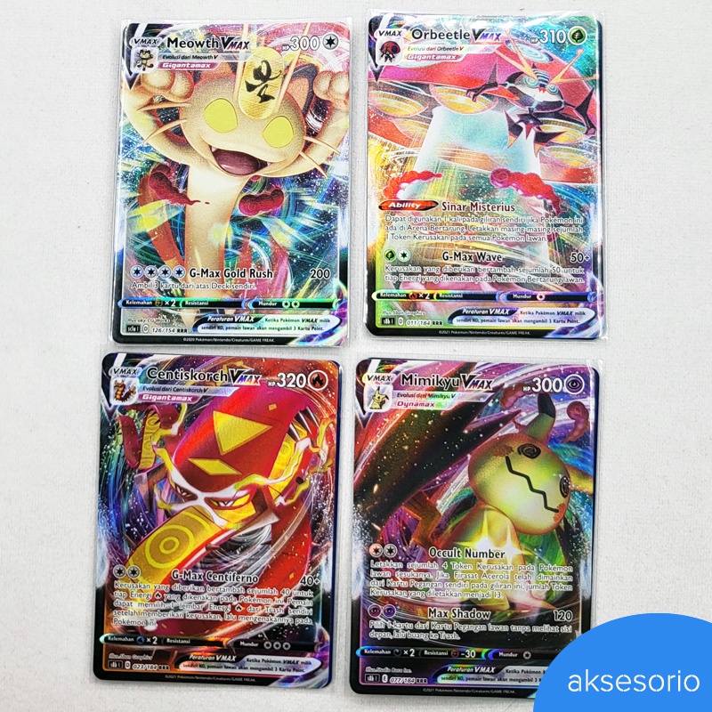 Jual [TERMURAH] Kartu Pokemon TCG Indonesia Pokemon VMAX TRIPLE RARE (RRR) HOLOGRAM/FOIL Satuan ...
