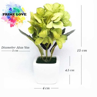 Jual Vas Bunga Mini Unik Bunga Hortensia Artificial Bunga Hias Kecil ...