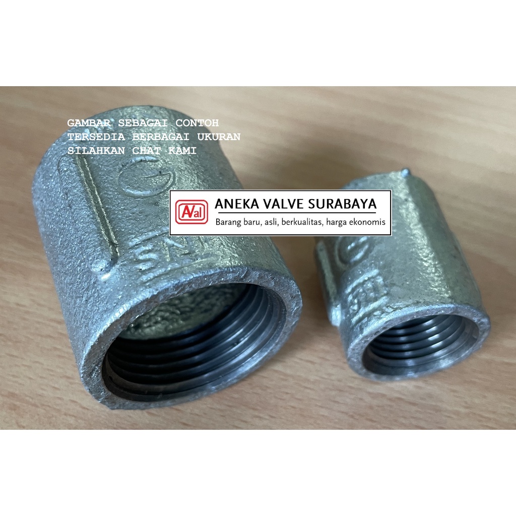 Jual GALVANIS BESI SOCK SOK DRAT DALAM 1/4" DN8 | Shopee Indonesia