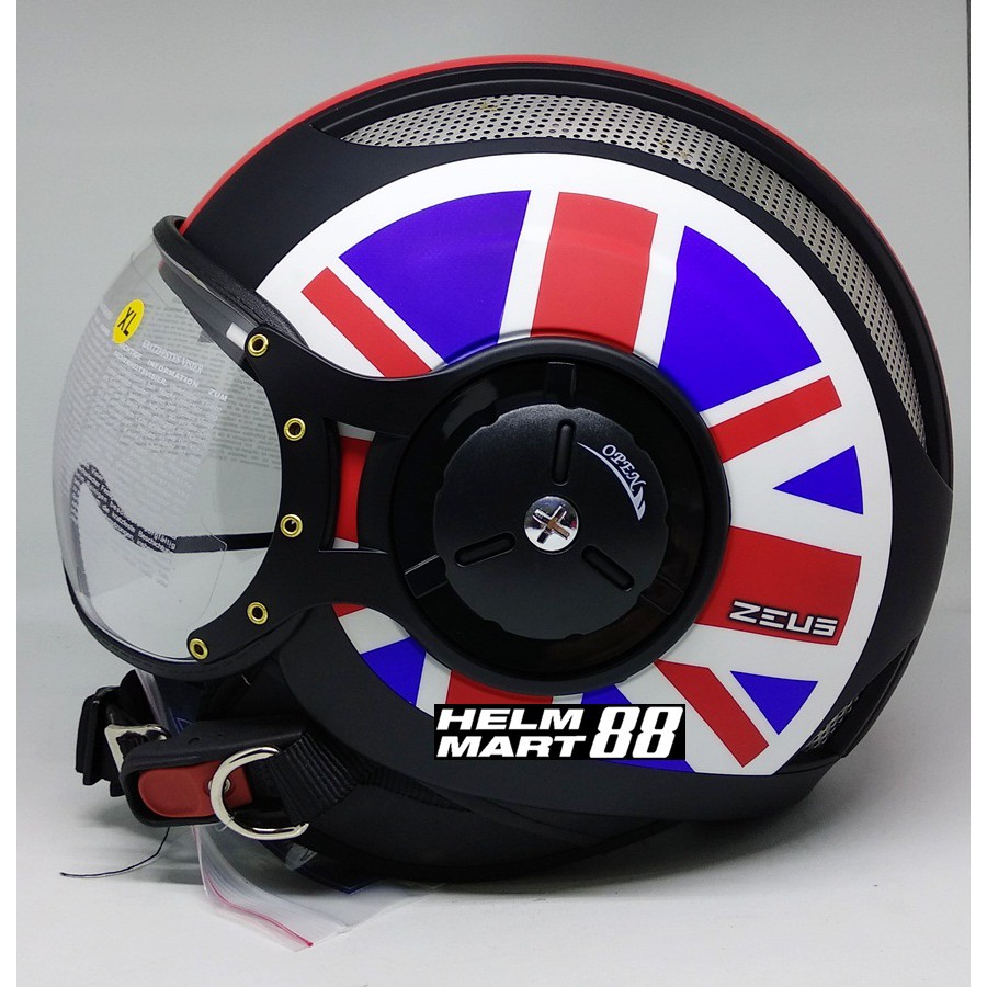 Jual Helm ZEUS 218 SS8 Demi Jet - Helm Zeus Retro ZS218 ZS-218 England ...
