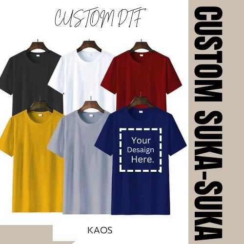 Jual Custom Satuan Sablon DTF KAOS POLOS COTTON TC 30S Kaos Sablon Kaos ... Jual Custom Satuan Sablon DTF KAOS POLOS COTTON TC 30S Kaos Sablon Kaos ...