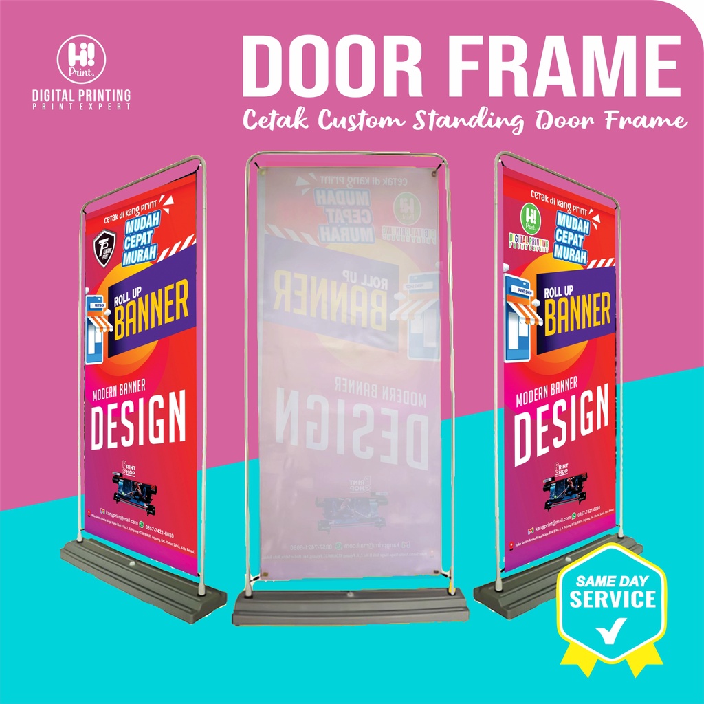 Jual Cetak Door Frame Banner,Standing Banner Door Frame | Shopee Indonesia