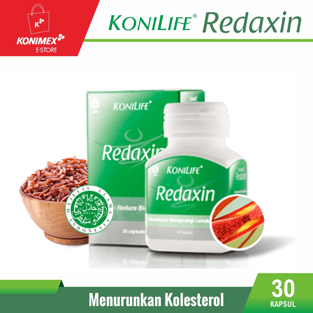 Konilife Redaxin Food Supplement Botol 30 Menurunkan Kolesterol, Halal ...