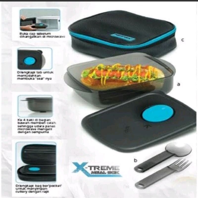 Jual XTreme meal box kotak makan tupperware | Shopee Indonesia