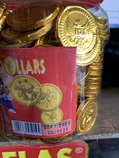 Jual Coklat koin emas gold pusan isi 200 pcs 600gr chocolate dollars ...